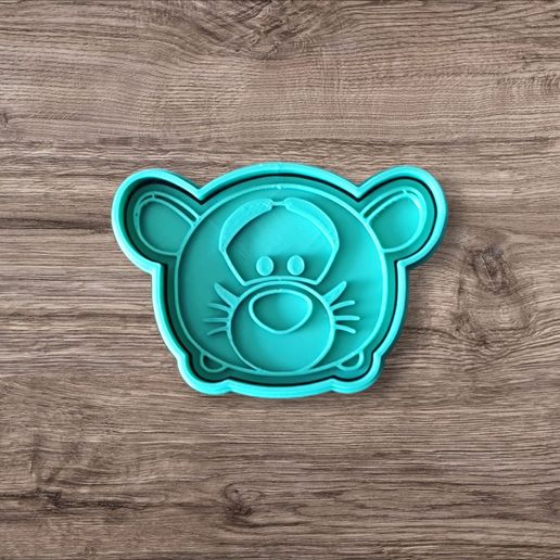 STL file TIGGER CUTTER + TIGGER STAMP / TIGGER CUTTER + STAMP 🐅 ・3D ...