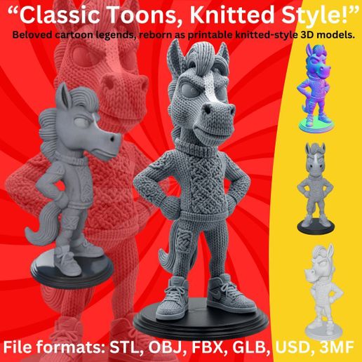 🐎 Modern Interpretation of a Classic Cartoon Style Anthropomorphic ...
