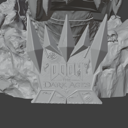 🗿 Doom Slayer with Serrat Diorama・ 3D File for 3D printing・Cults