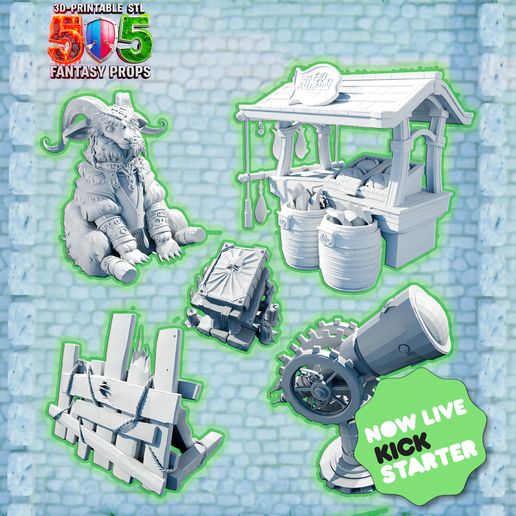 🆓 505 Fantasy Props - FREE MODELS - DND・Free STL File for 3D printing・Cults