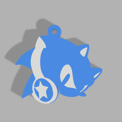 Archivo STL Sonic Keychain V1 Figure 10 || Sonic Llavero V1 Figura 10 🗝 ...