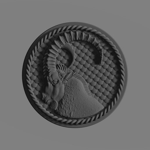STL file goat stl cnc design 🐐 ・3D printing template to download・Cults