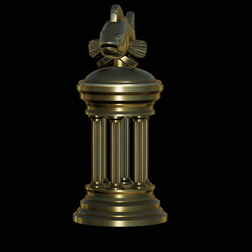 STL file FISH FANTASY perch STATUE TROPHY / CUP 🐠 (OBJ)・3D printing ...