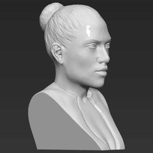 👤 Jennifer Lopez bust for full color 3D printing・ 3D File for 3D printing・Cults
