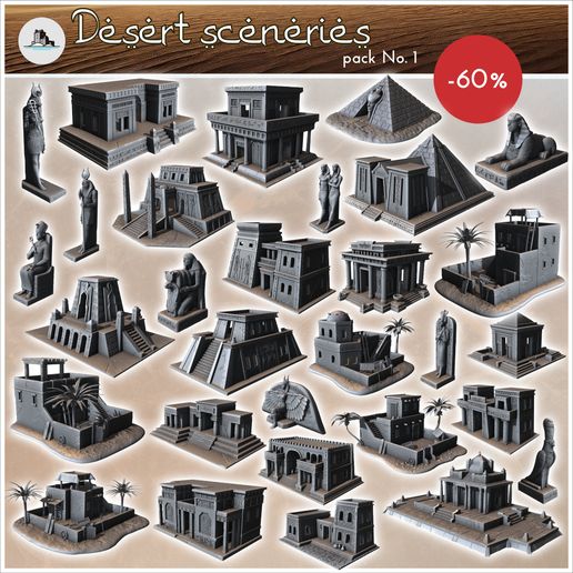 🏜️ Desert sceneries pack No. 1 - Canyon Sandy Landscape Egypt Egyptian ...