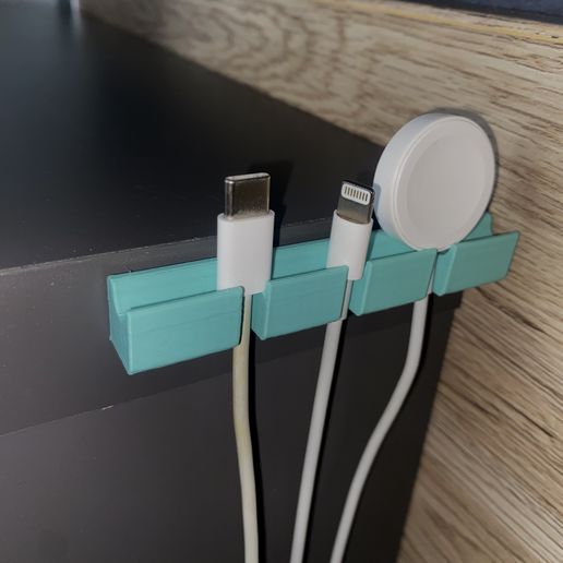 🔌 cable organization for USB-C, Lightning and Apple Watch・ 3MF File for ...