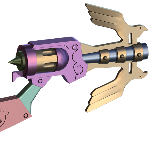 🔫 Spiral Knights Argent Peacemaker Prop Replica Gun Weapon Pistol・ 3D ...