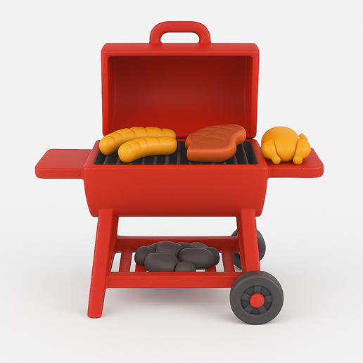 🍖 Grilled or roasted meat・ STL File for 3D printing・Cults