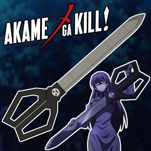 ️ Akame ga Kill | Sheele's Scissors | Full Scale Model・ 3D File for 3D ...