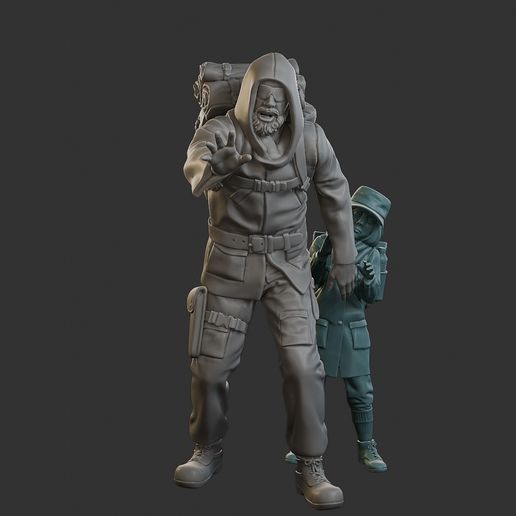 ♂️ Post-Apocalyptic Male PAM2 006・ 3D File for 3D printing・Cults