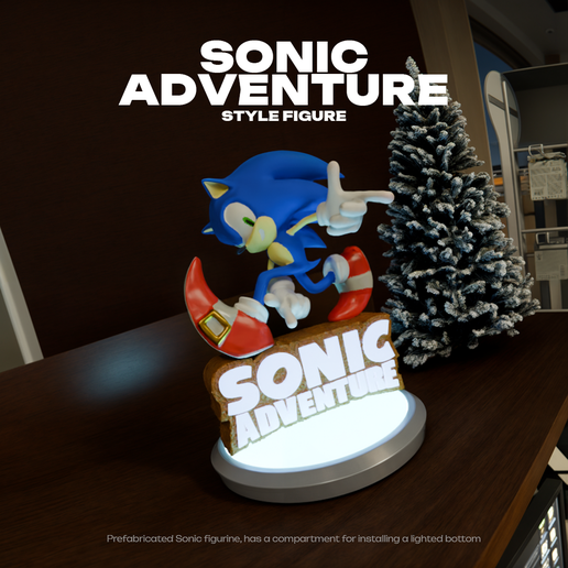 🎬 SONIC ADVENTURE Figure・ STL File for 3D printing・Cults