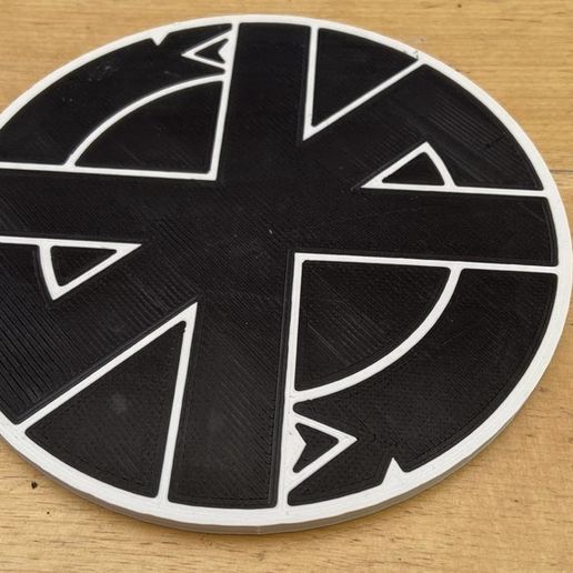 Free 3D file Crass Logo - Punk 🎵 ・3D printing template to download・Cults