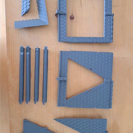 🏘️ hip roof, 4 waters roof for Playmobil's framework houses・ STL File ...