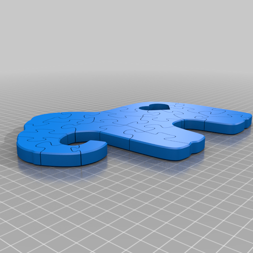 🐘 Elephant puzzle・Free 3D File for ・Cults