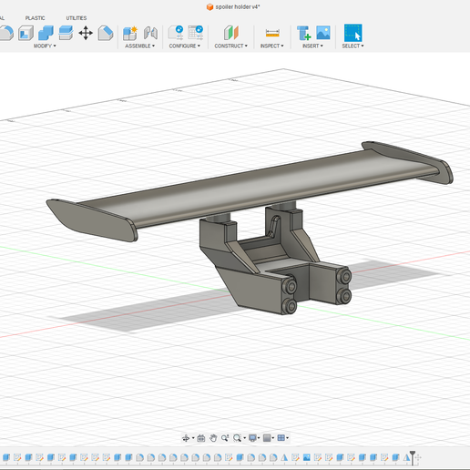 🚁 MJX hyper go 14210 spoiler mount and custom spoiler・Free STL File for ...