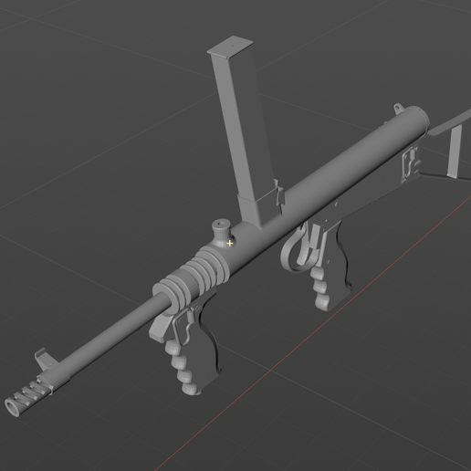 STL file Australian Owen Mk1-42 submachine gun 3D model 🔫 ・3D printing ...