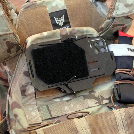 💀 SKELETON AIRSOFT MOLLE MOUNT CASE FOR UNIVERSAL PHONE with camera ...