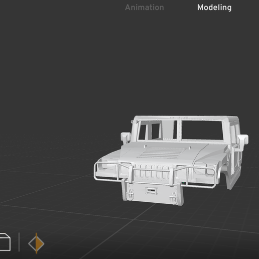 🚕 Humvee crew cab・ STL File for 3D printing・Cults