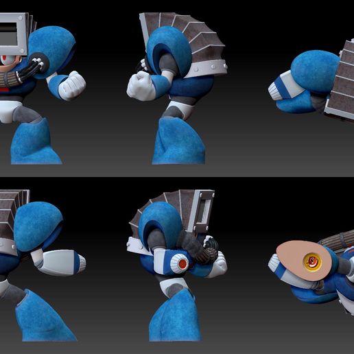 👨 Mega Man 4: Dust Man・ 3D File for 3D printing・Cults