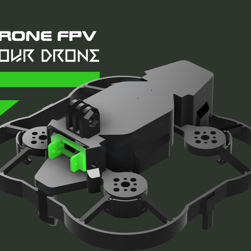 🛸 BEST DRONE FPV・ STL File for 3D printing・Cults