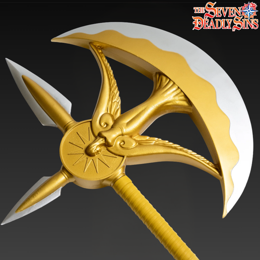 🪓 Escanor Divine Axe Rhitta - Seven Deadly Sins Fan Art Weapon Model ...