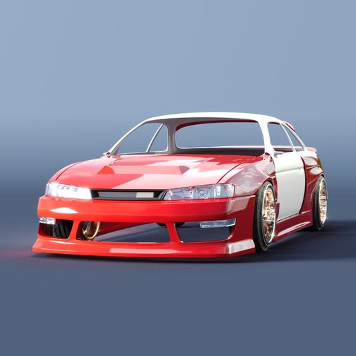 🇯🇵 Nissan S14 Silvia Vertex body kit. 1/24 Scale・ 3D File for 3D ...