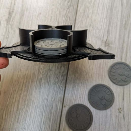 ♟ Affliction token for those Afflicted by Contagion・ STL File for 3D ...