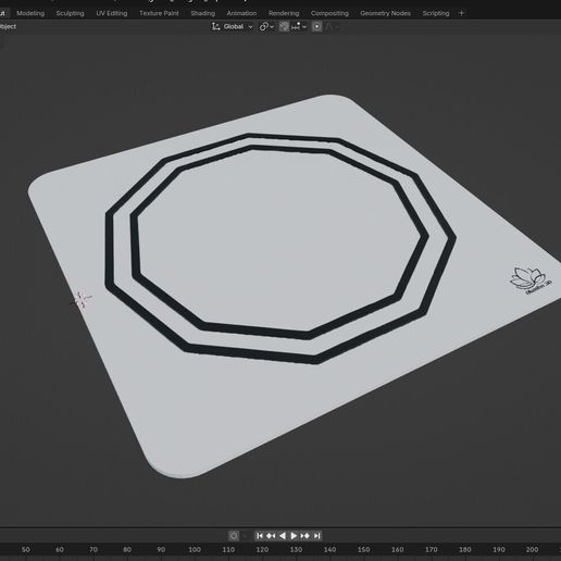 📊 Double Decagon Radionic Chart (3D Model)・ STL File for 3D printing・Cults