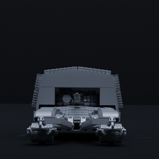 3D file Russian T72B KMT 7 Turtle tank 🐢 ・3D printer design to download ...