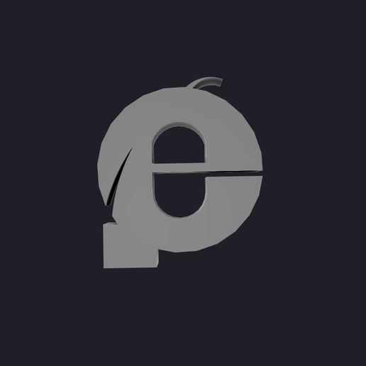 🖥️ Internet Explorer logo 3D MODEL・ 3D File for 3D printing・Cults