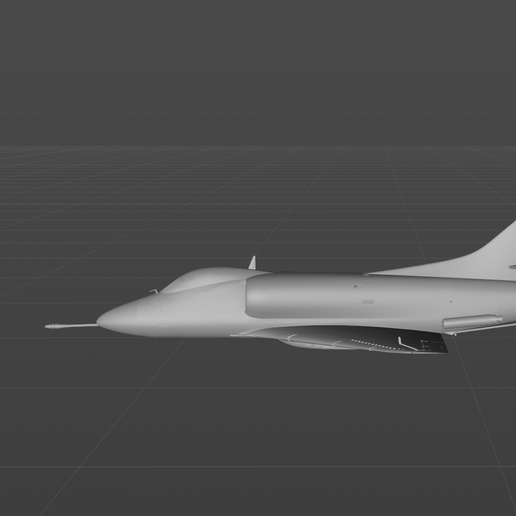 ️ Modelo 3D del avión de ataque estadounidense A-4B・Archivo OBJ para ...