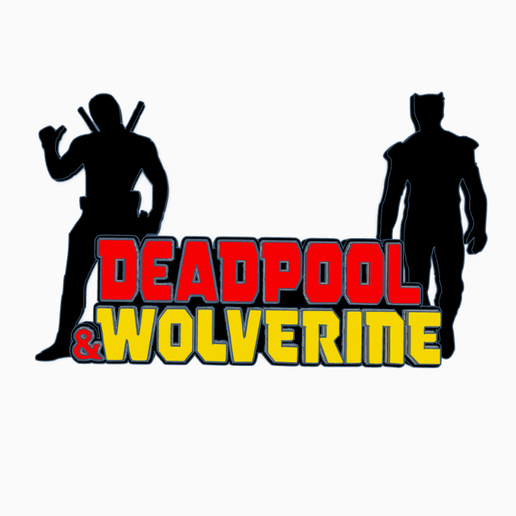 👥 DEADPOOL AND WOLVERINE V2 (SILHOUETTES) Logo Display by ...
