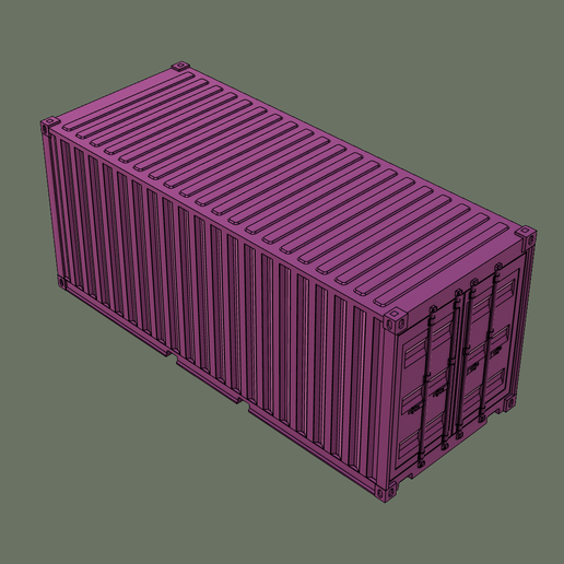 Shipping Containers Solidworks 3d Models 380+ 20 Feet Container Stock