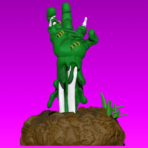 STL file ZOMBIE HAND 🧟 ・3D printing idea to download・Cults