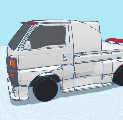 🚚 LDRC 1/18 U42T Drift kei Minicab Truck・ STL File for 3D printing・Cults