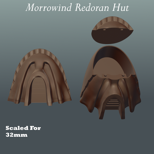 🛖 Morrowind Terrain Elder Scrolls Terrain Redoran Ald Ruhn Hut 32 mm ...