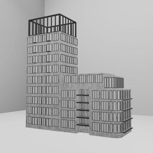 🏗️ High-rise building・ STL File for 3D printing・Cults