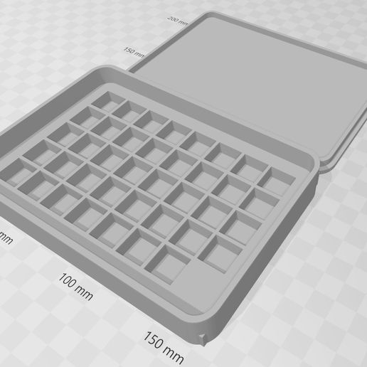 STL file Case/box and lettering, stamps for cookies, cakes, ceramics ...