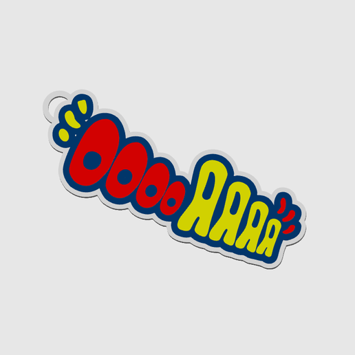 🗝️ Keychain OOOOAAAAA!!!!・ STL File for 3D printing・Cults
