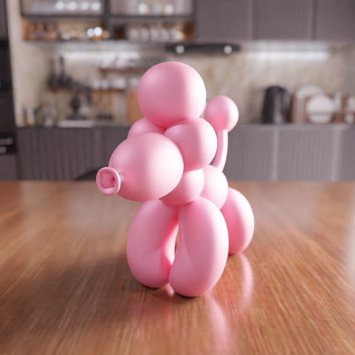 🐕 3D Puppy Dog Balloon Toy STL File - 433・ STL File for 3D printing・Cults