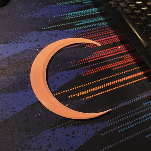 🌙 Crescent Moon Hair Accessory・ STL File for ・Cults