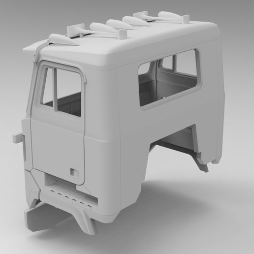 🚕 MACK ULTRALINER MH600 DAYCAB W-INTERIOR 1/32 SCALE・ STL File for ・Cults