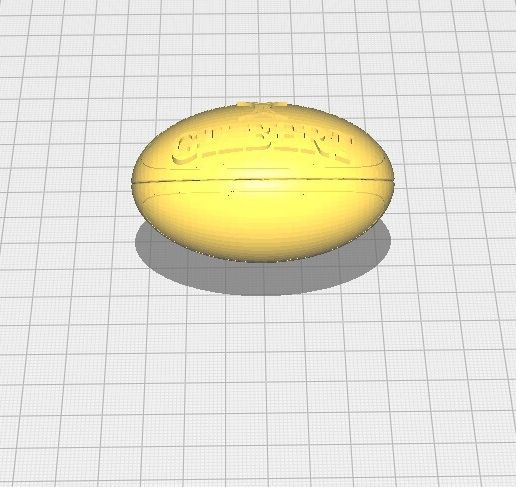 🏉 Rugby Ball・ STL File for 3D printing・Cults