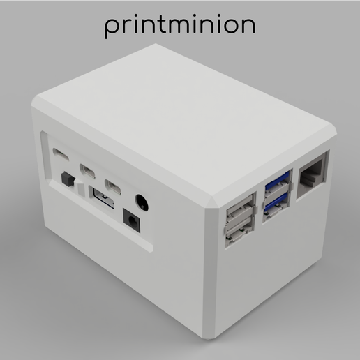 🎩 Enclosure for Raspberry Pi 4 Model B and UPS HAT (B) by waveshare ...