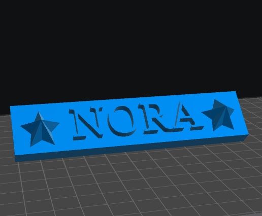 3D file Nora Nameplate 👾 ・3D printer model to download・Cults