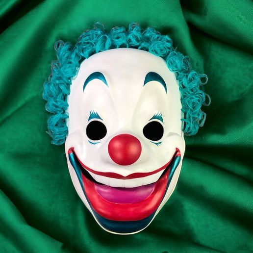 🎭 Traditional Festival Clown Mask 🎭.・Archivo STL para Impresión 3D・Cults