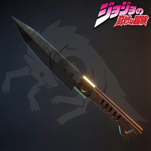 🔪 Dio Brando cuchillo de JoJo Bizarre Adventure para cosplay modelo de ...