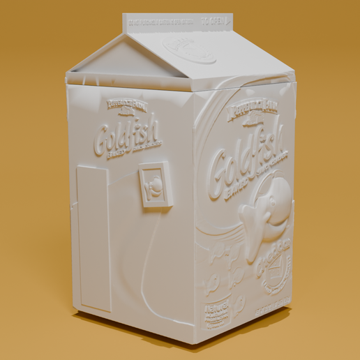 📦 Goldfish Crackers Cardboard Box・ STL File for 3D printing・Cults
