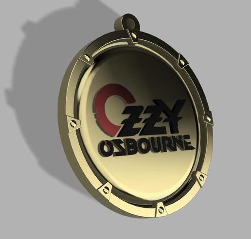 🗝️ Ozzy Osbourne Medallion / Keyring・Free 3D File for ・Cults
