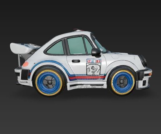 🚗 porsche chibi・ STL File for 3D printing・Cults